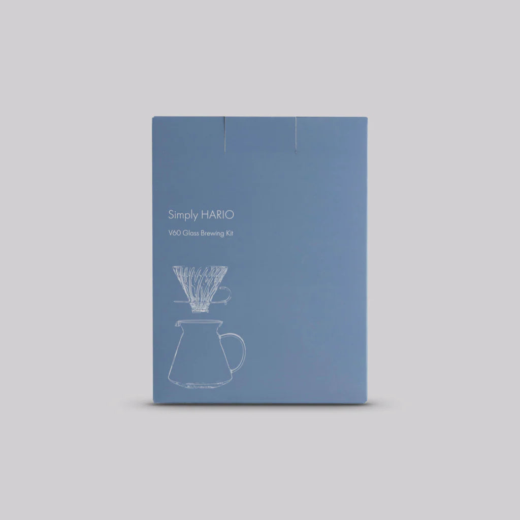 Hario V60 Glass Brewing Kit | Complete Pour Over Coffee Starter Set ...